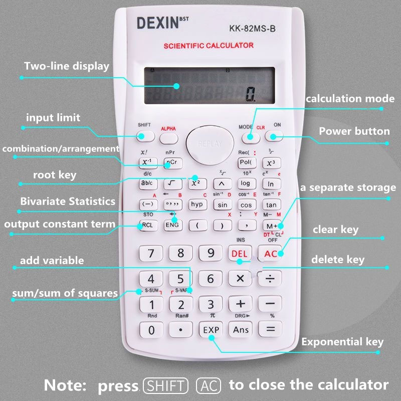 Student Calculator Test Special Scientific Calculator 82MS Creative ...