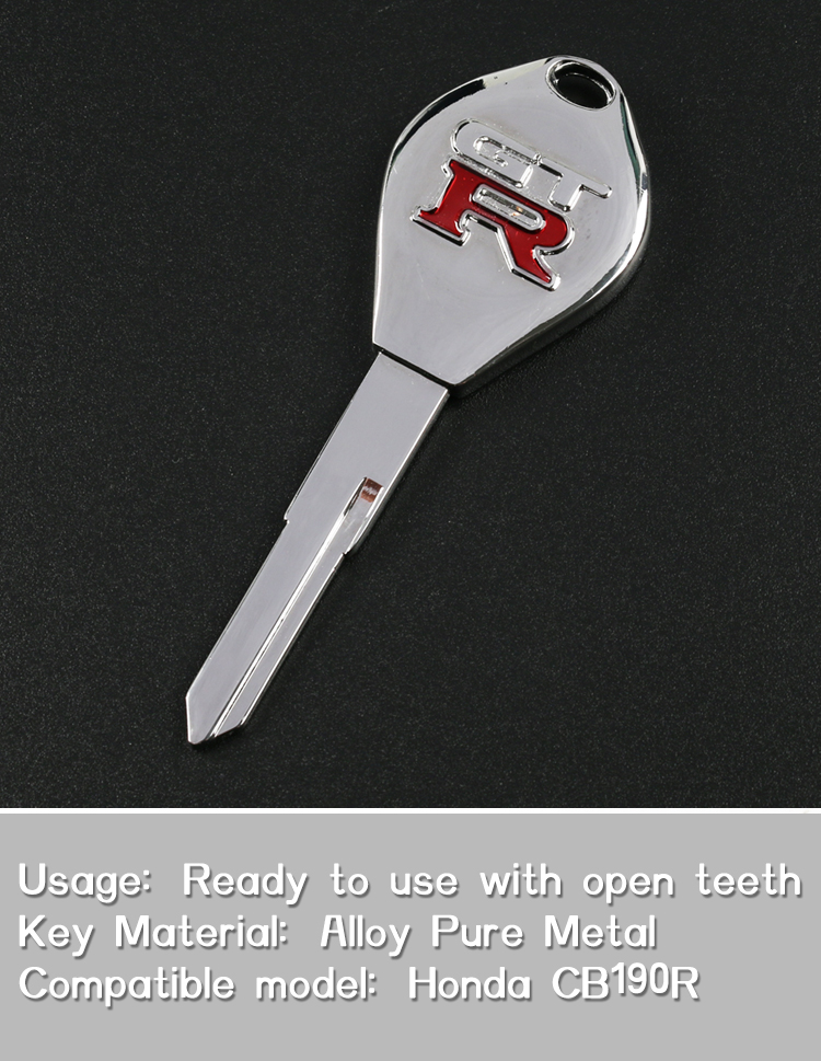 1 Piece Metal Alloy Key Embryos for Honda GT R motorcycle Storm Eye ...