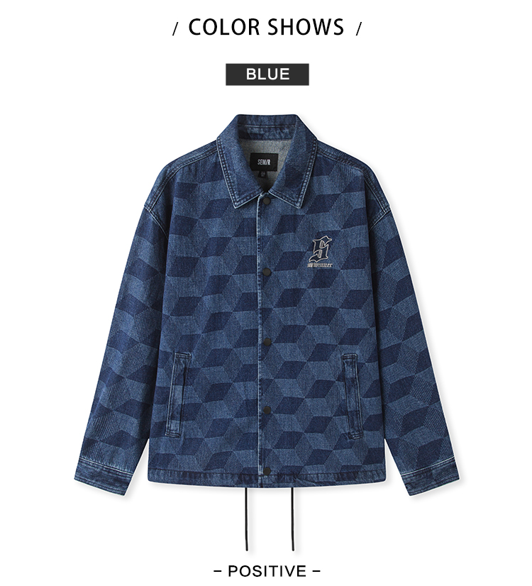 Semir Men'S Jacket For Autumn Trendy Denim Jacket Printed Patterns ...