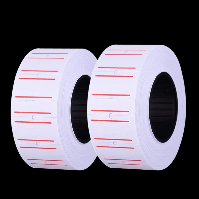 10 Rolls Self-Adhesive Price Label Stickers, Single Row Paper Labels ...