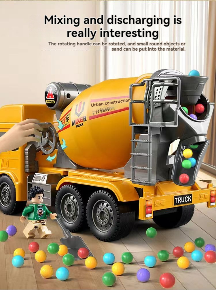 concrete mixer truck Oversized Cement Truck Mixer Truck Toy Boy ...