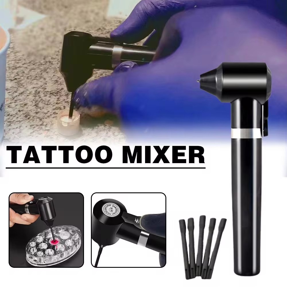 Tattoo Ink Mixer Pen Electric Mixing Stick Tattoo Pigment Color Mixing ...