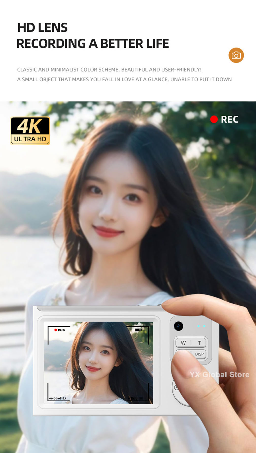 4k digi camera HD 68MP Autofocus Camera 2.8 inch screen Portable ...