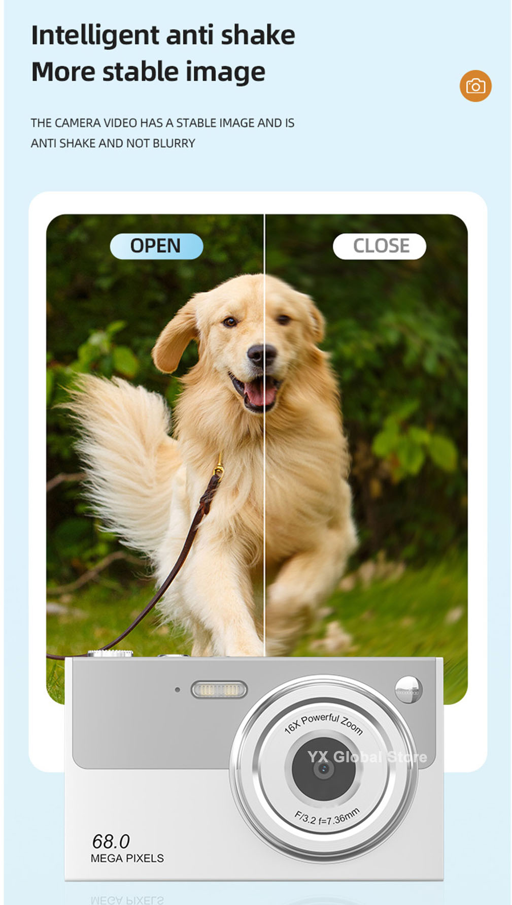 4k digi camera HD 68MP Autofocus Camera 2.8 inch screen Portable ...