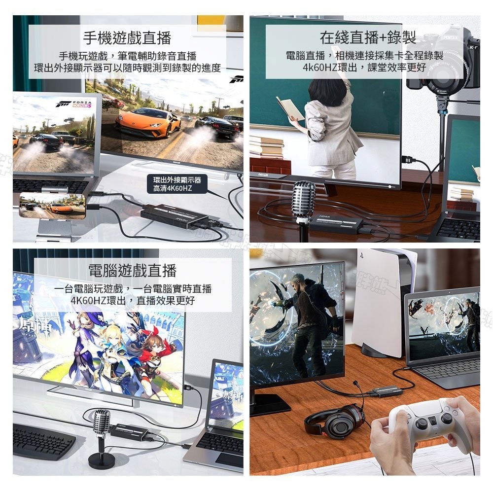 [Shopee Choice] 4K HDMI Game Capture Card USB3.0 1080P Reliable ...