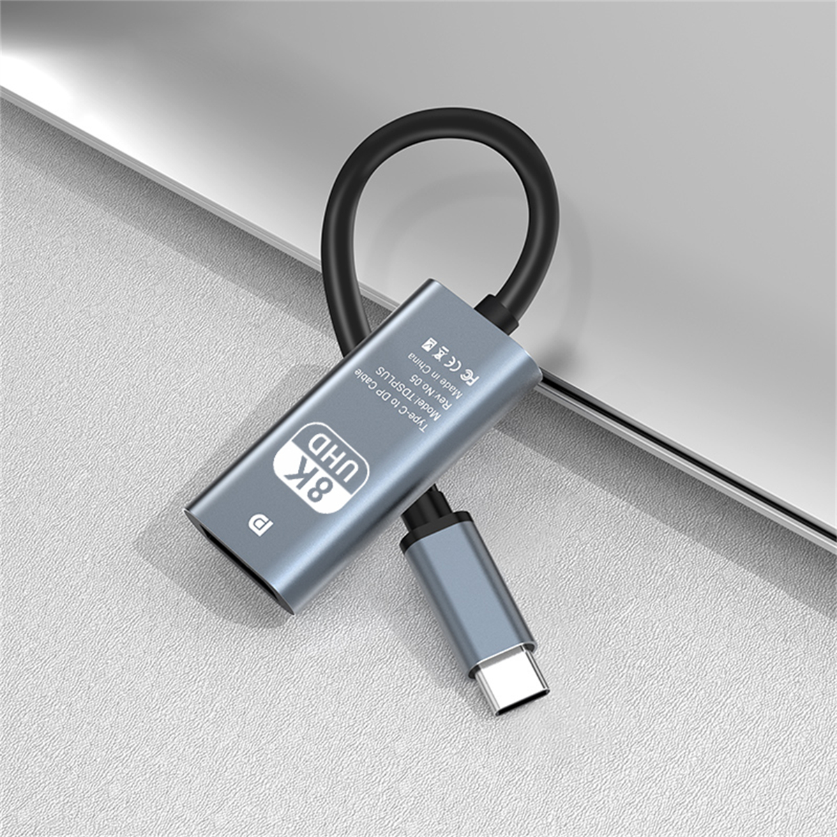 8K60Hz/4K120Hz HD Type C to DP Cable Adapter USB-C to Display Port ...