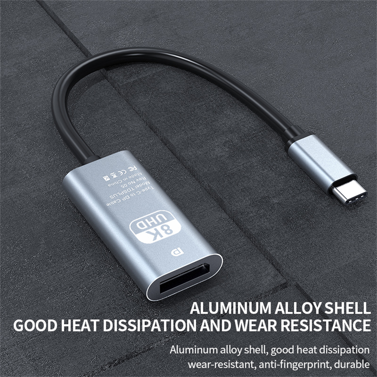 8K60Hz/4K120Hz HD Type C to DP Cable Adapter USB-C to Display Port ...