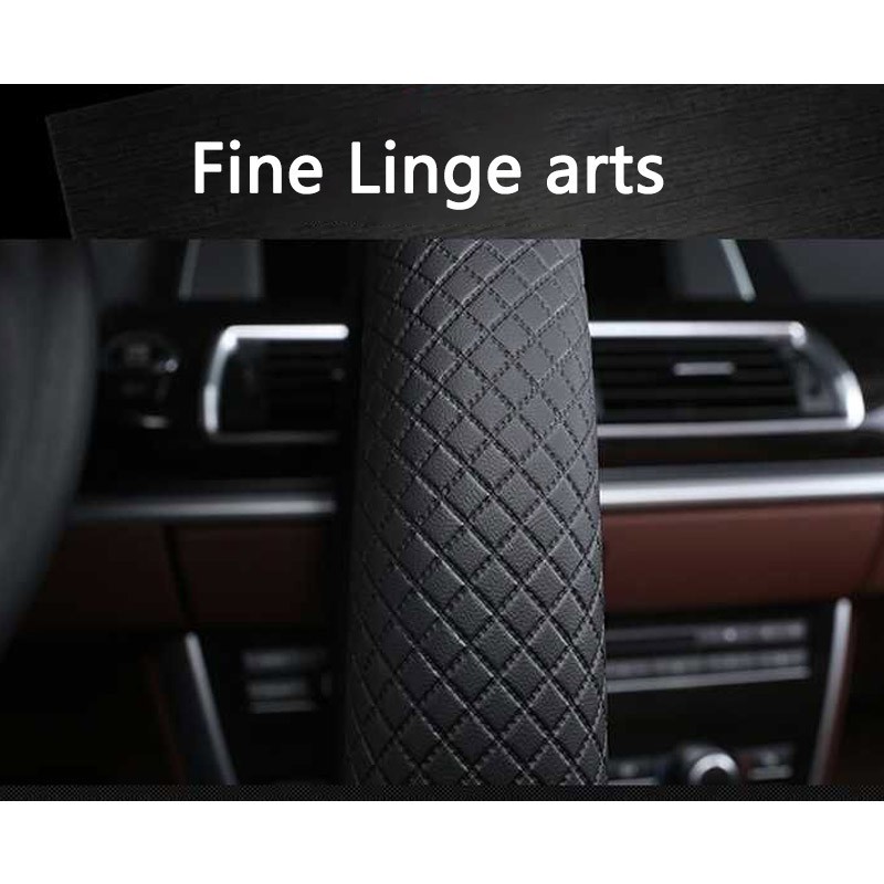 Universal Car Steering Wheel Cover Embossing Leather Car Styling Anti ...