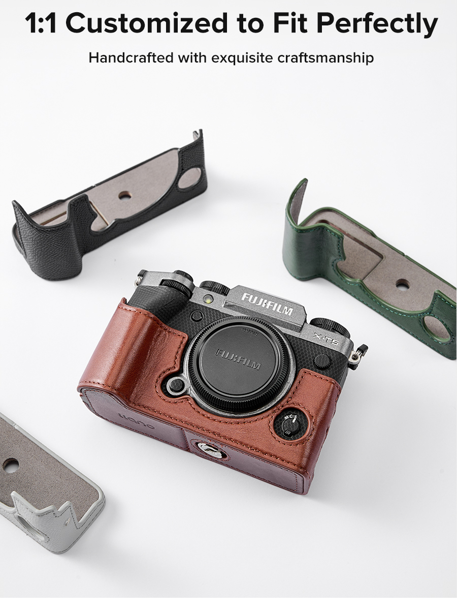Llano Fuji XT5 Genuine Leather Camera Case Quality Leather Half Case ...
