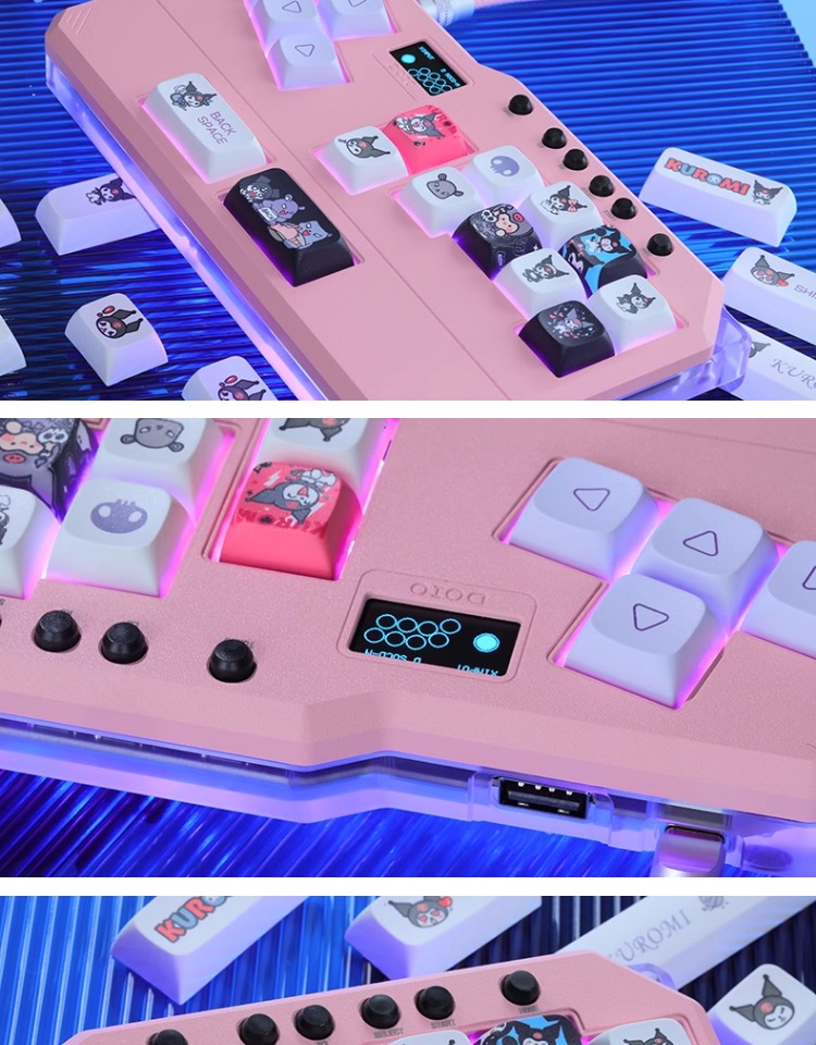 DOIO Hitbox MIXBOX Aluminum alloy gaming keyboard Tekken Street Fighter ...