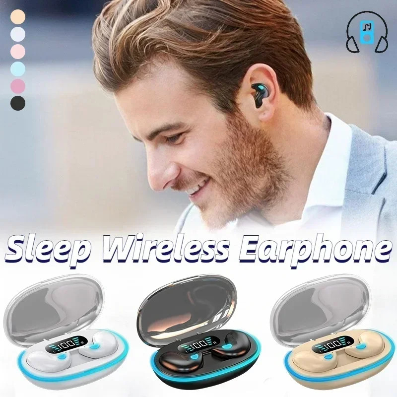 Sleeping Earbuds Wireless Mini Headphones For Work TWS Bluetooth ...