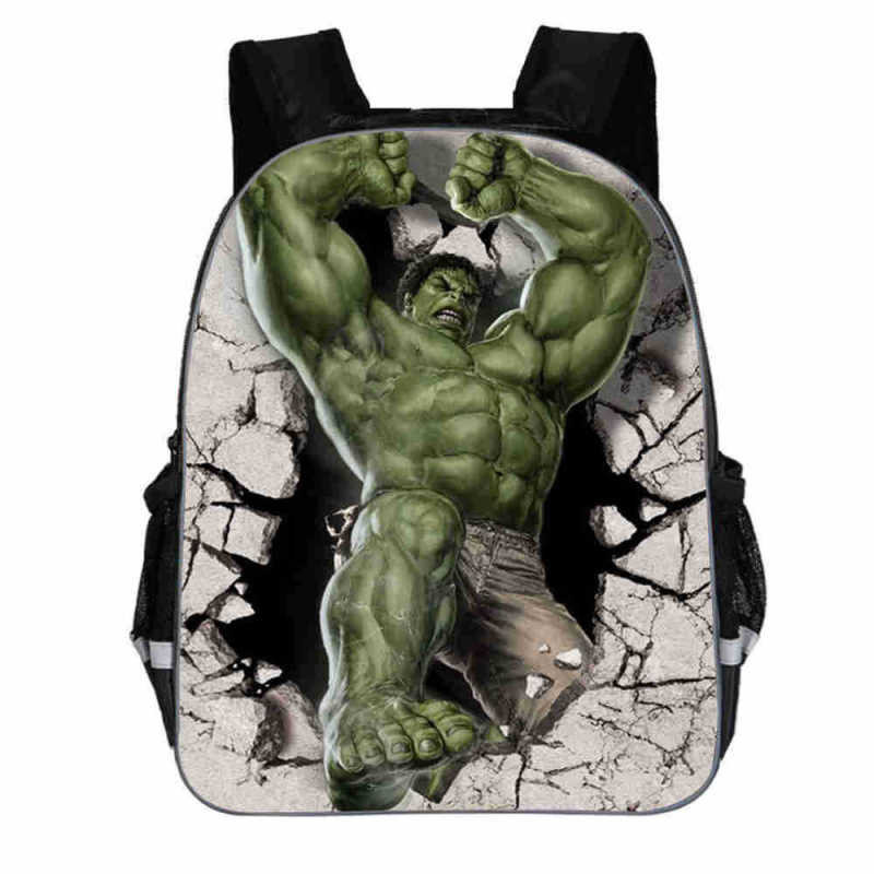 Kids School Bag Hulk 3D Cartoon Backpack For Boys Lightweight ...