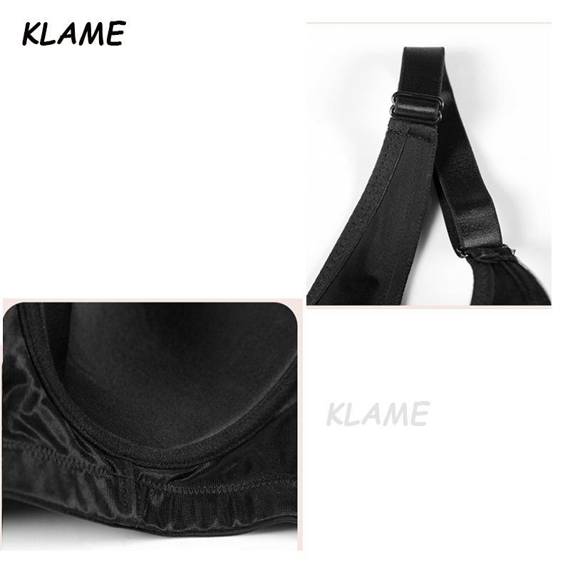 KLAME BCDEFGH Plus Size Sports Bra For Women Gathering Seamless 3D Cup ...