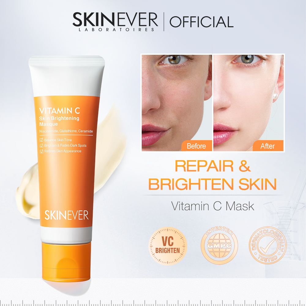 SKINEVER Salicylic Acid Whitening Facial Cleanser Vitamin C ...