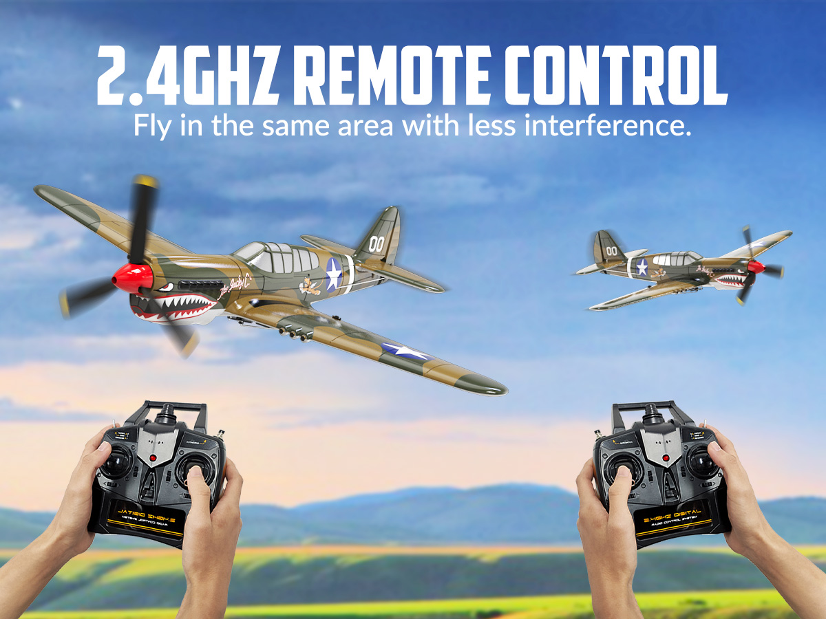 Volantex RC Airplane P40 Fighter Warhawk 2.4GHz 4CH EPP 6-Axis Gyro ...