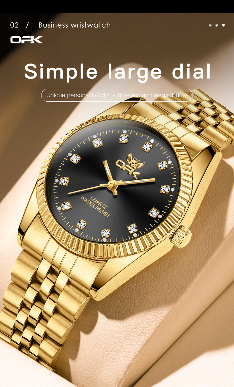 OPK Watch For Men Water Proof Original With Box Stainless Steel Strap ...