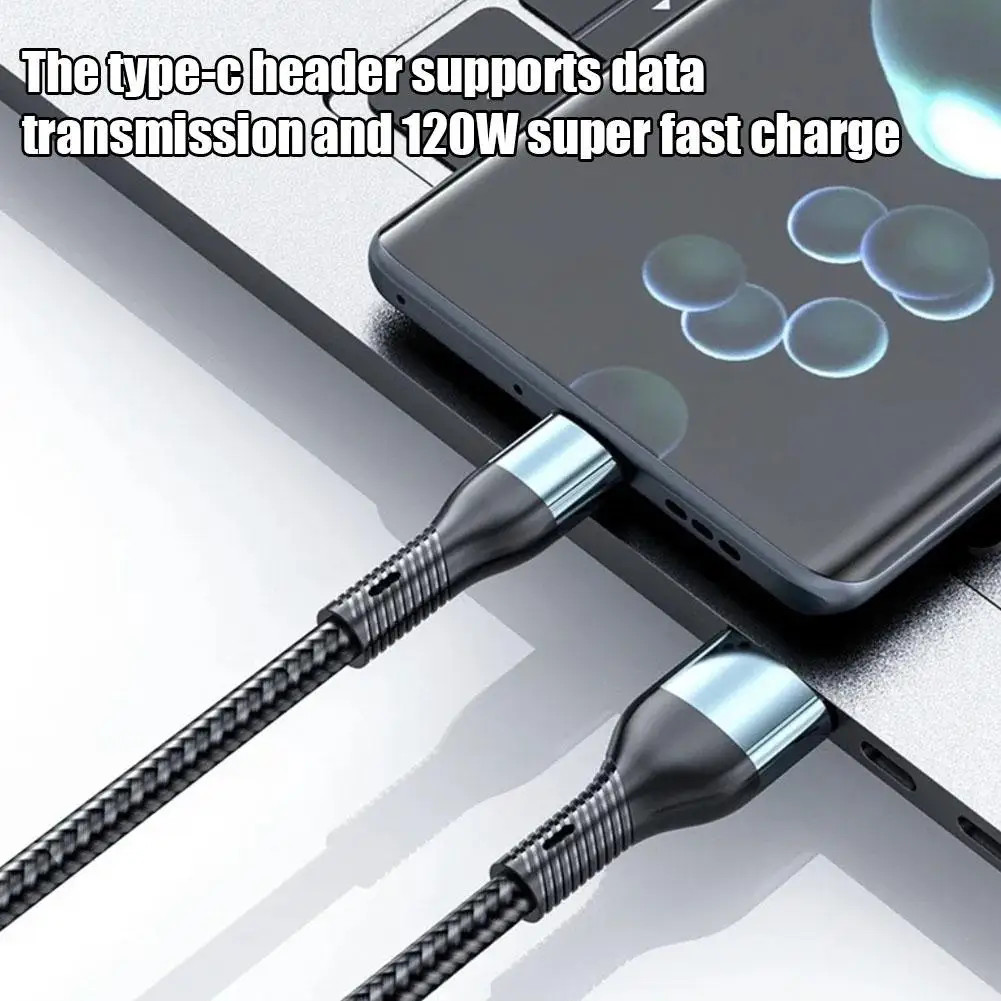 120W 3 in 1 Fast Charging Cable Type C Micro USB Cable For Xiaomi ...