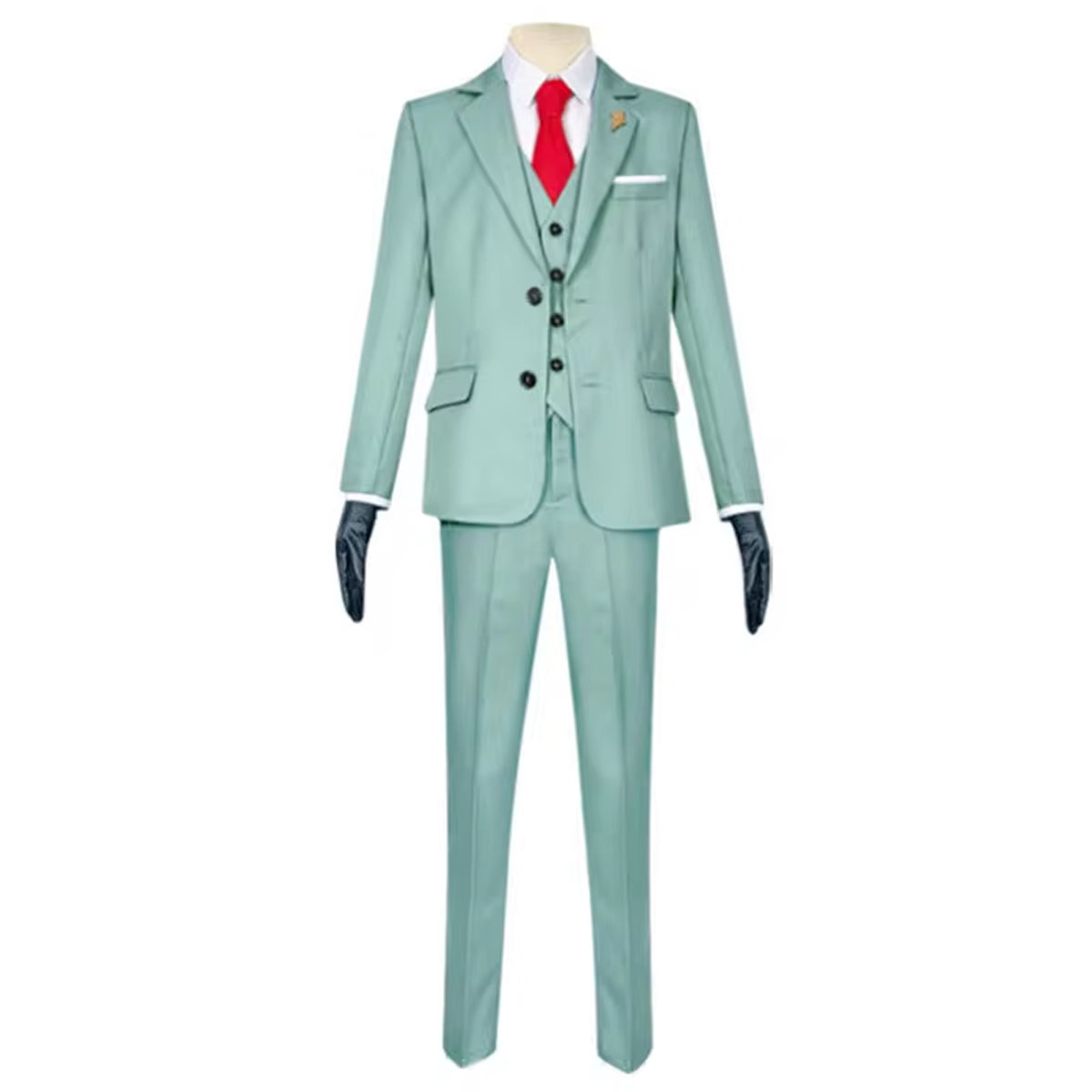 Anime Spy X Family Cosplay Costume Killer Couple Green Suit Loid Forger ...