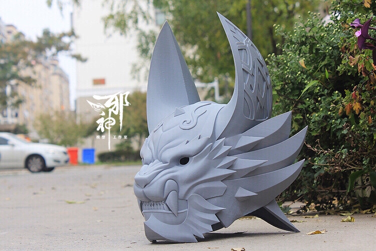 Toothed Wolf Knight GARO 3d Printing Helmet Ready Stock cosplay GARO ...