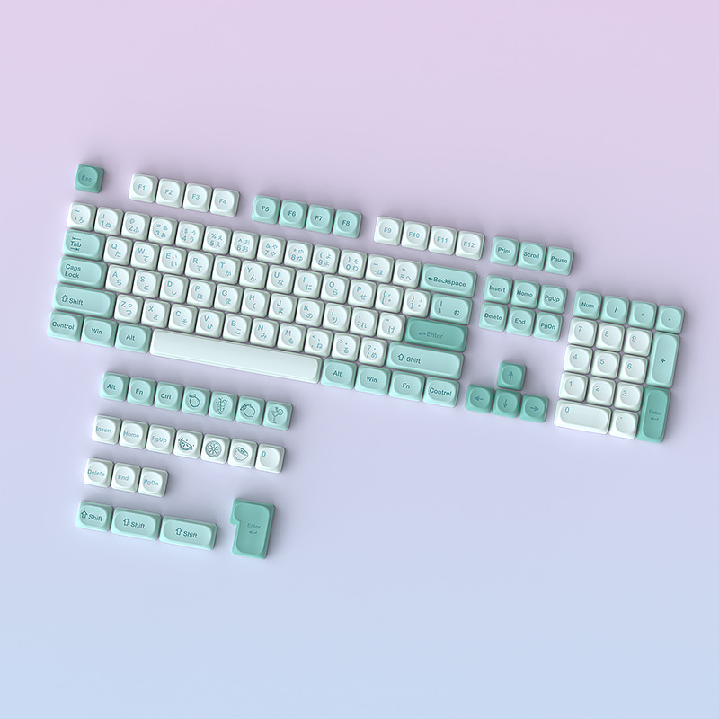 Mint Soda Keycaps PBT Dye-sub MOA Profile Keycap Custom Keycaps ...