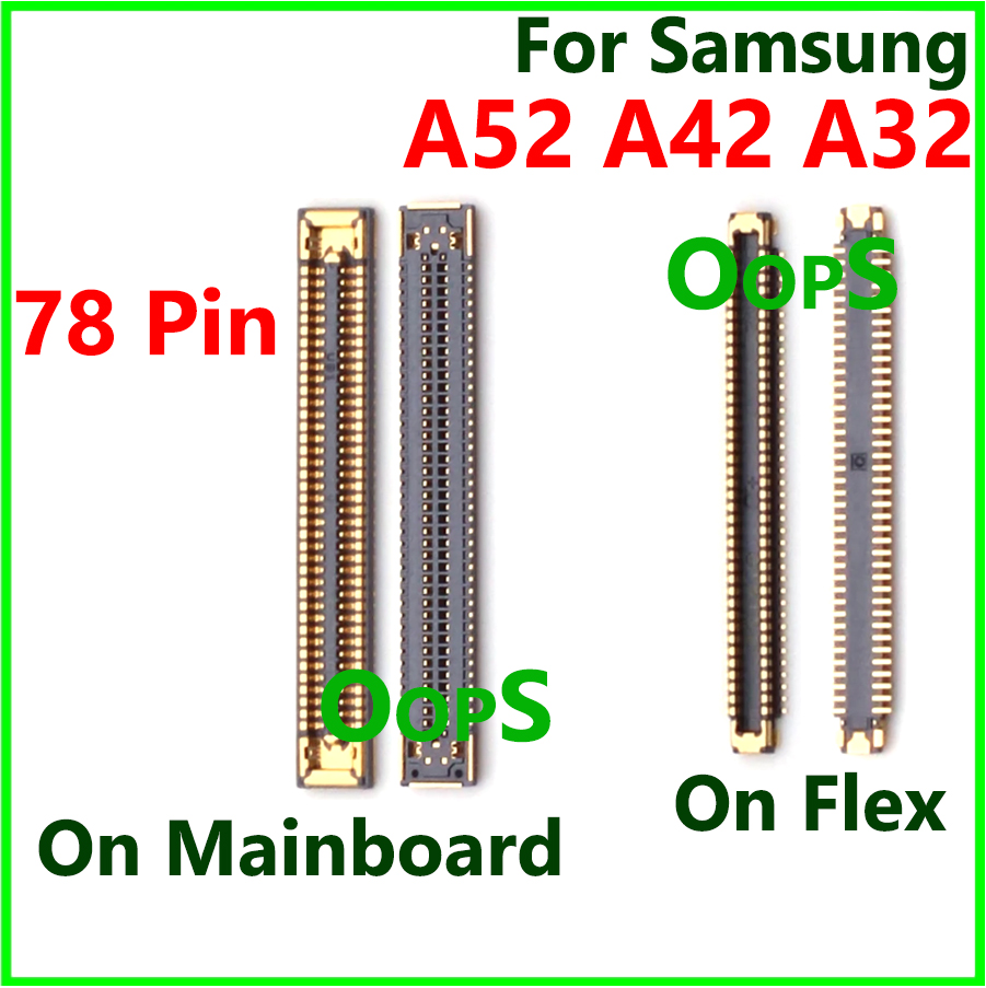 5pcs-10pcs For Samsung A52 A42 A32 LCD Main Board FPC Connector Display ...