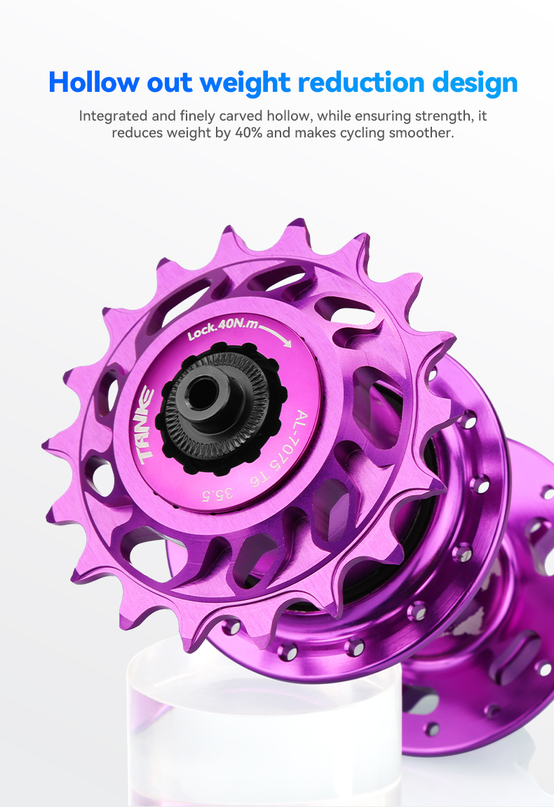 TANKE-Single Speed Flywheel Conversion Kit,18T,Cassette Cog,MTB Road Bike Sprocket for Freewheel ...