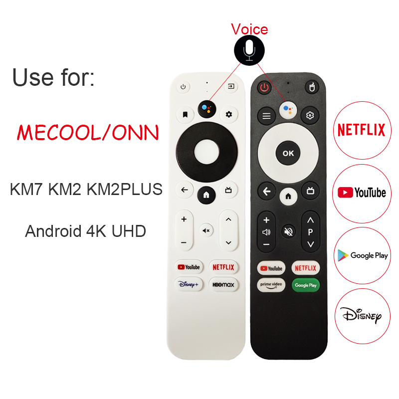 Remote Control-Suitable for MECOOL/ONN with Voice, Compatible with TV98 ...