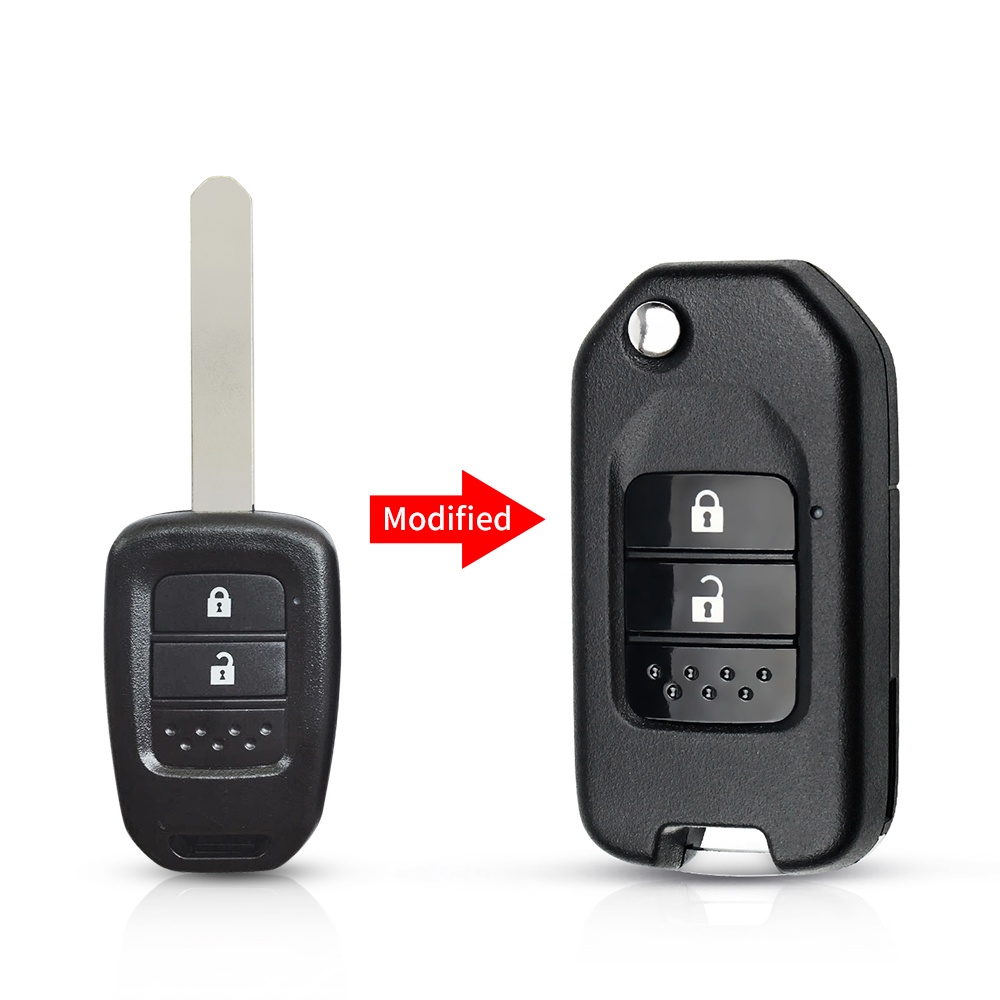 Honda modified key shell, straight key converted into foldable car key ...