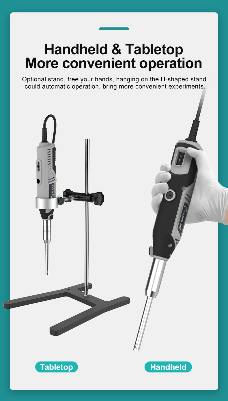 JOANLAB 220V Handheld High-speed Homogenizer Dispersion Emulsifier ...