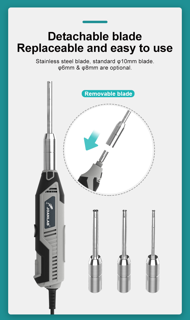 JOANLAB 220V Handheld High-speed Homogenizer Dispersion Emulsifier ...