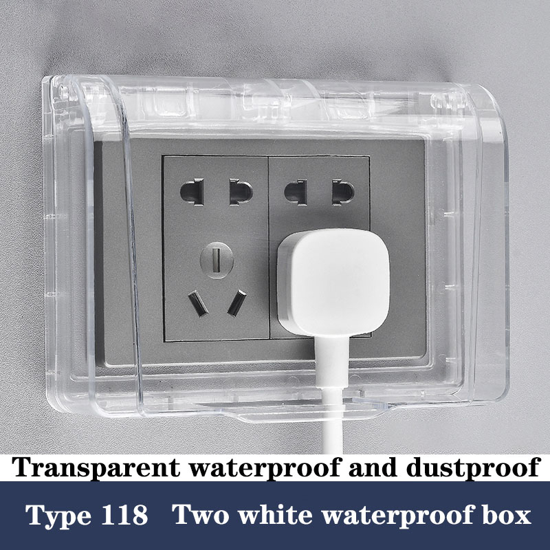 GN Socket Waterproof Cover Box Transparent Waterproof Box 118 Type ...