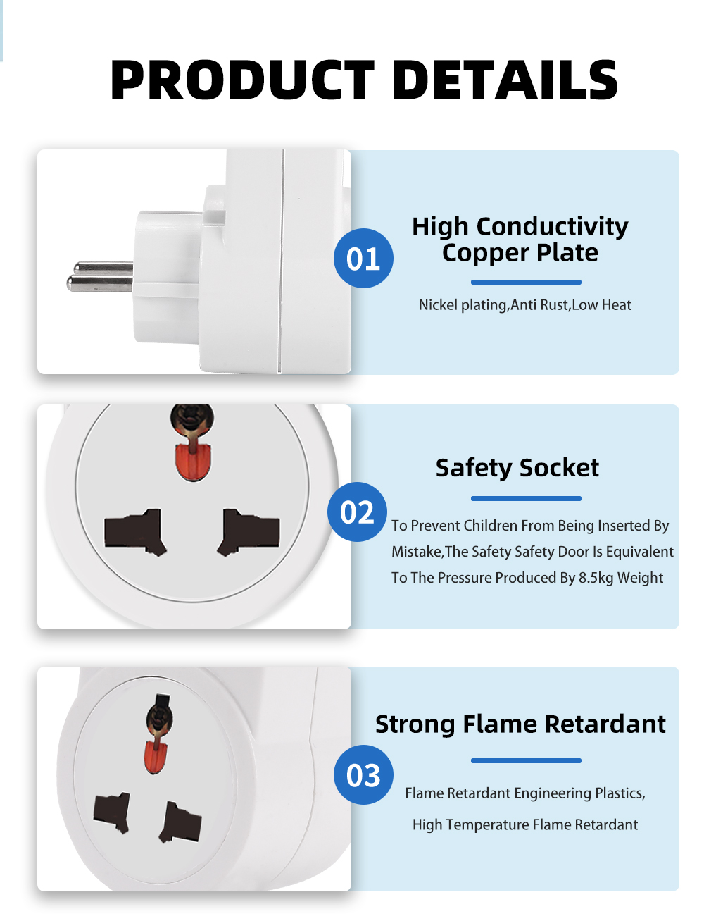 TAXNELE Automatic Voltage Protector Socket AC 220V Adjustable 16A EU ...