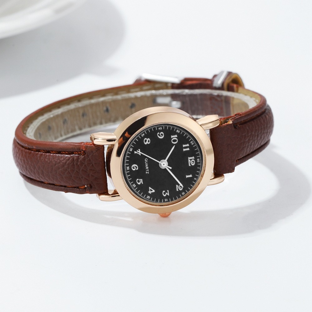 Women's Small Dial Quartz Watch, Casual Leather Strap, Minimalist ...