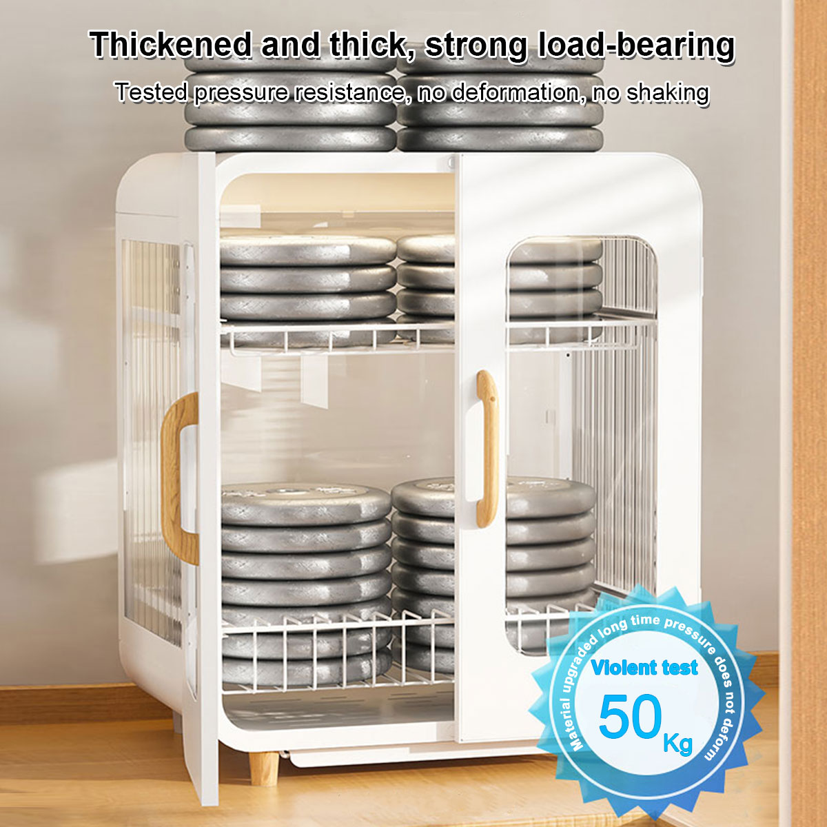 Jiditech Dish Rack Kitchen Dish Cabinet Countertop Plate Rack Organizer ...