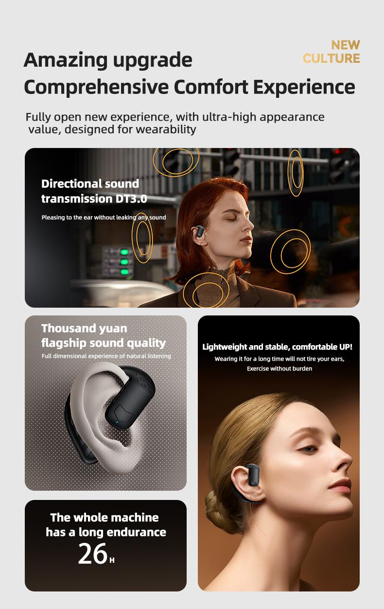 KY OWS T30 Single-ear Earbuds for Left and Right Ears, Bluetooth ...