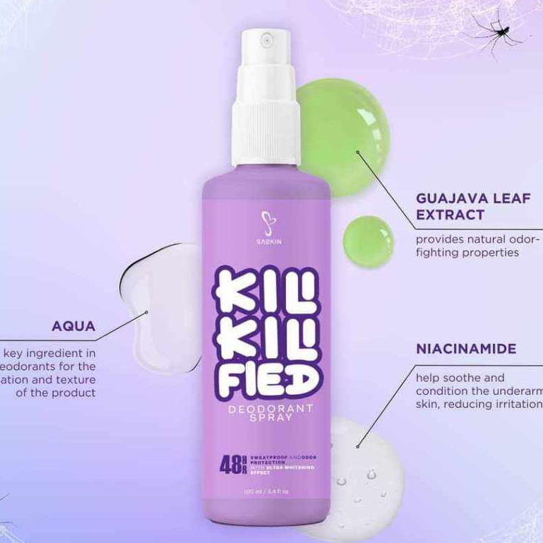 BUY 1 TAKE 2 SASKIN KILI KILI FIED DEODORANT SPRAY 60ML Miss Flawless ...