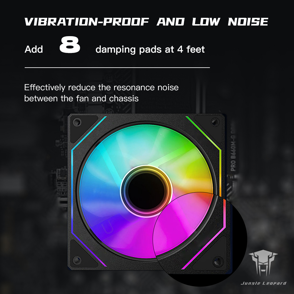 Jungle Leopard Prism 4Pro ARGB CPU Fan 120mm 5V 3PIN ARGB 4PIN PWM ...