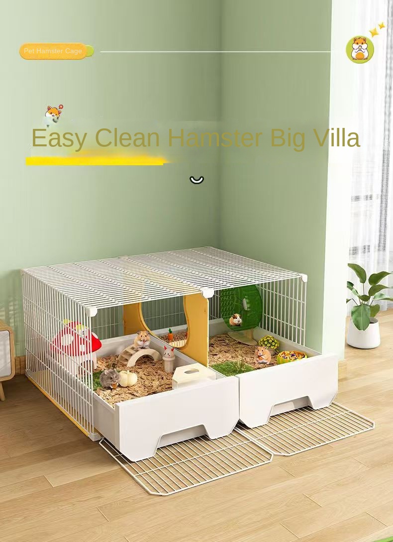 Hamster Cage Super Large Space Easy to Clean Drawer Type Hamster ...
