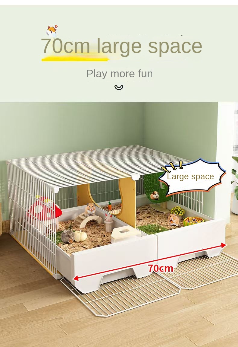 Hamster Cage Super Large Space Easy to Clean Drawer Type Hamster ...