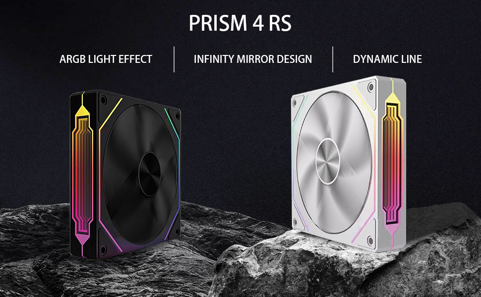 Jungle Leopard Prism 4RS ARGB CPU Fan 120mm Infinity Mirror PC Fan 5V ...