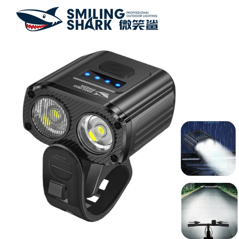 Smiling Shark QXD414 Bright light Bicycle lights LED Ride at night ...