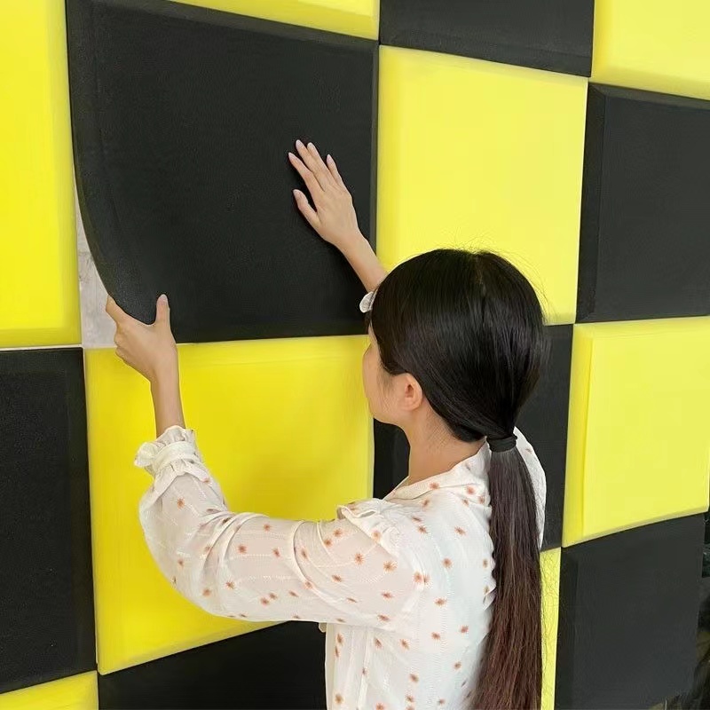 6PCS 5cm Thick Large-block Soundproof Sponge Acoustic Panel, Eco ...