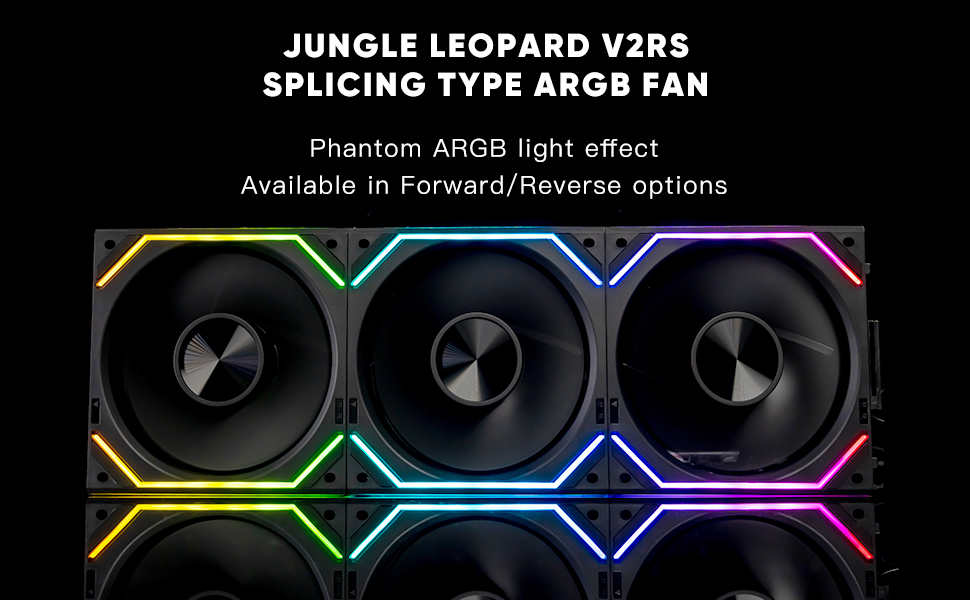 Jungle Leopard Interstellar V2 RS CPU Block Fan ARGB 120mm White Prism ...