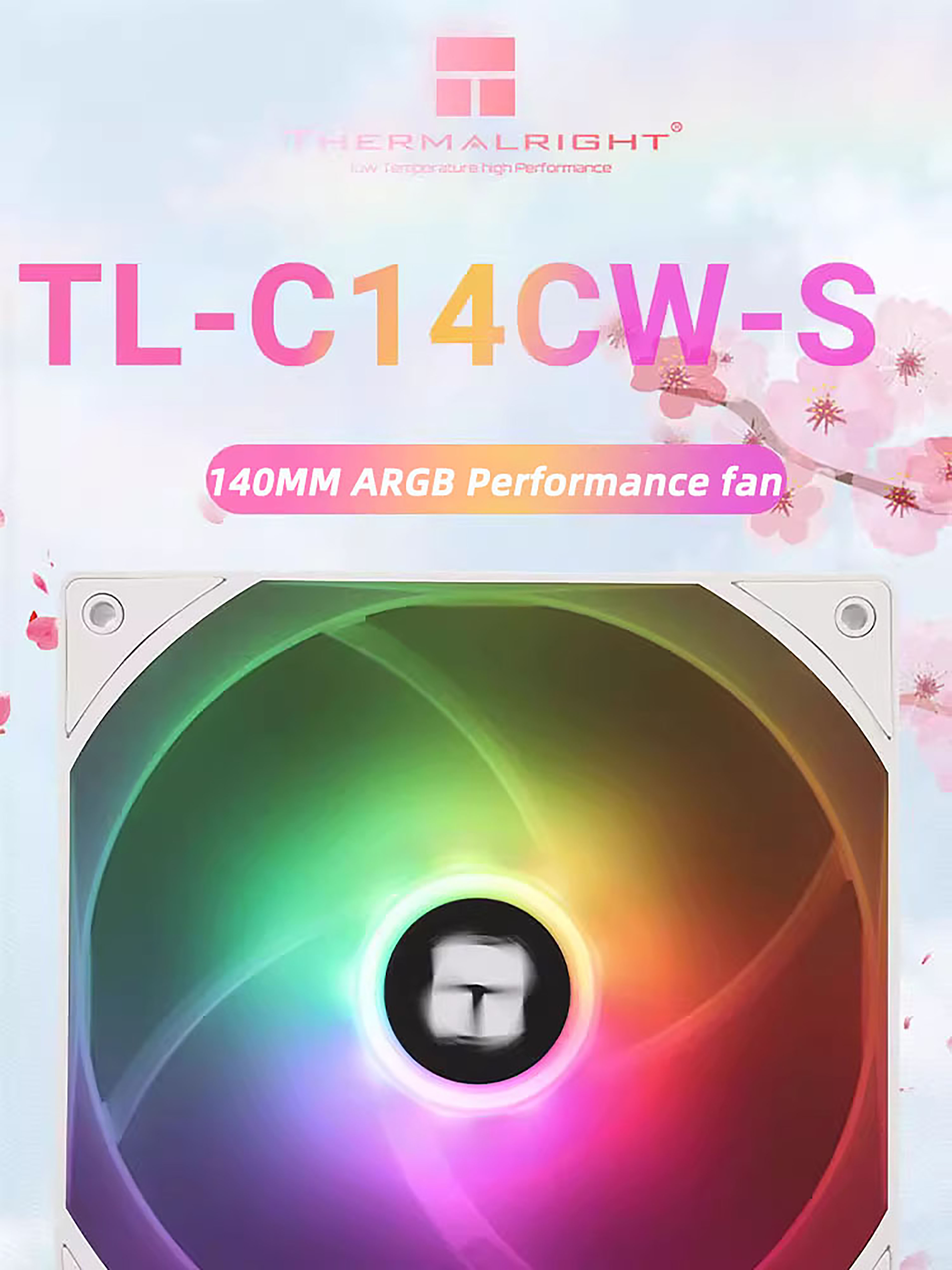 Thermalright TL-C14C-S 140mm Computer Case Quiet PWM Fan 5V ARGB Desktop computer CPU Cooling ...