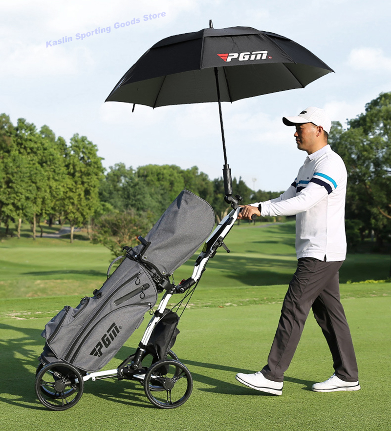 PGM Golf Bag Handcart Foldable Youth Adult Four Wheel Handbrake Pulling ...