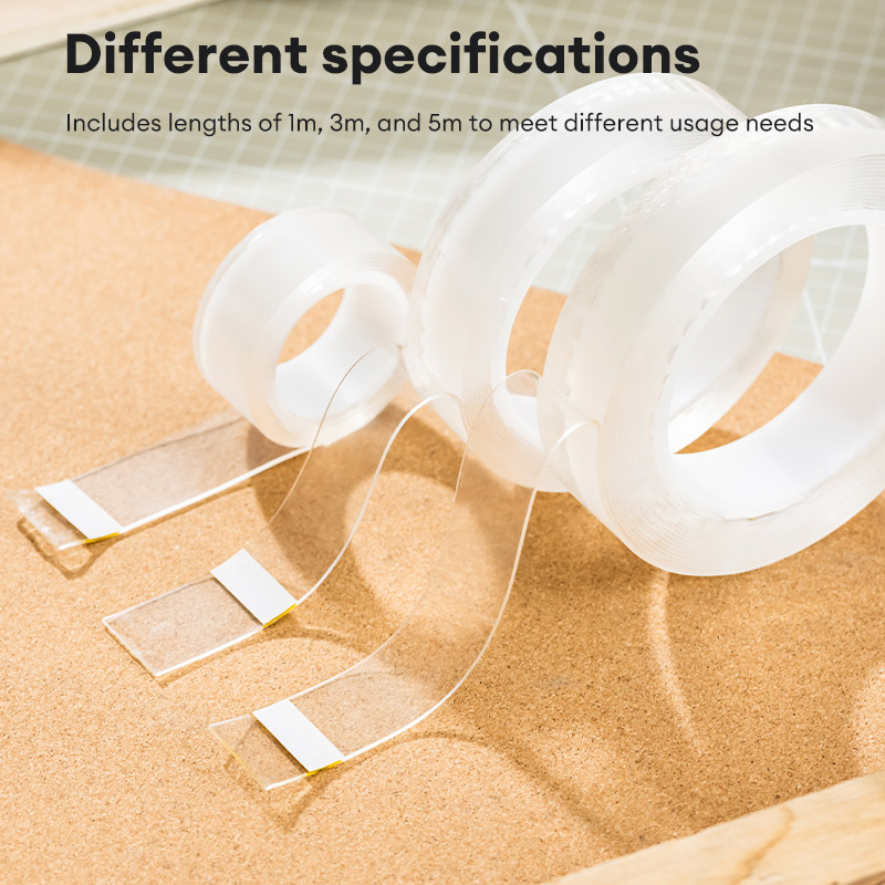 Deli 1M/3M/5M Double-Sided Transparent Adhesive EA503 | Shopee Philippines