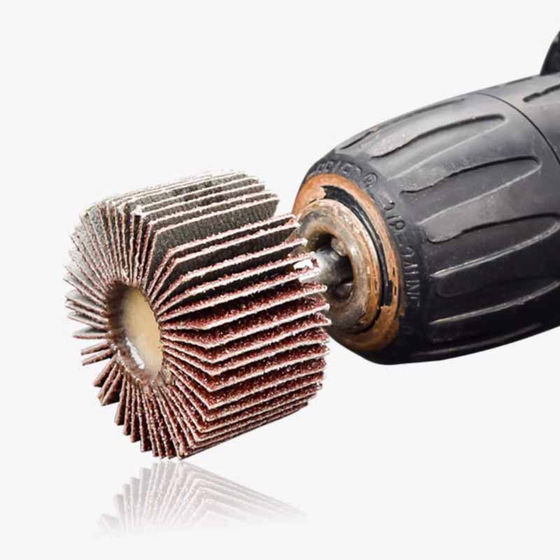 Cone Cylinder Grinding Head Sandpaper Flap Sanding Wheel With 6mm Shank ...