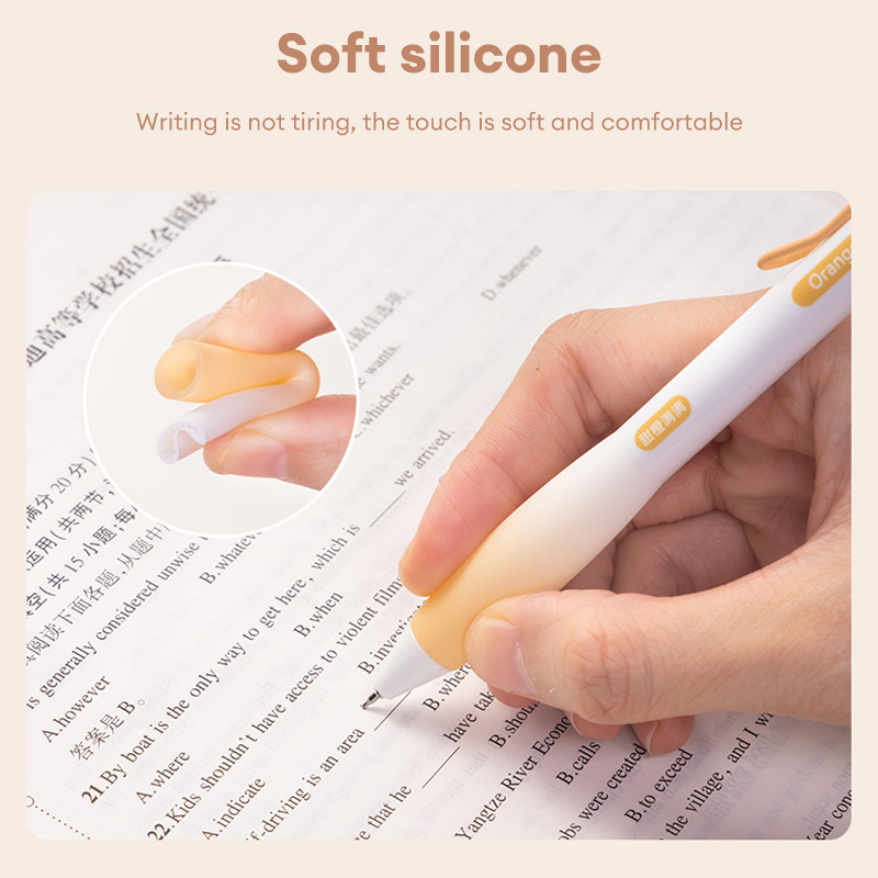 Deli Scented IP Gel Pen 0.5mm Pressing Macaron Color Black Ink ST Mini ...