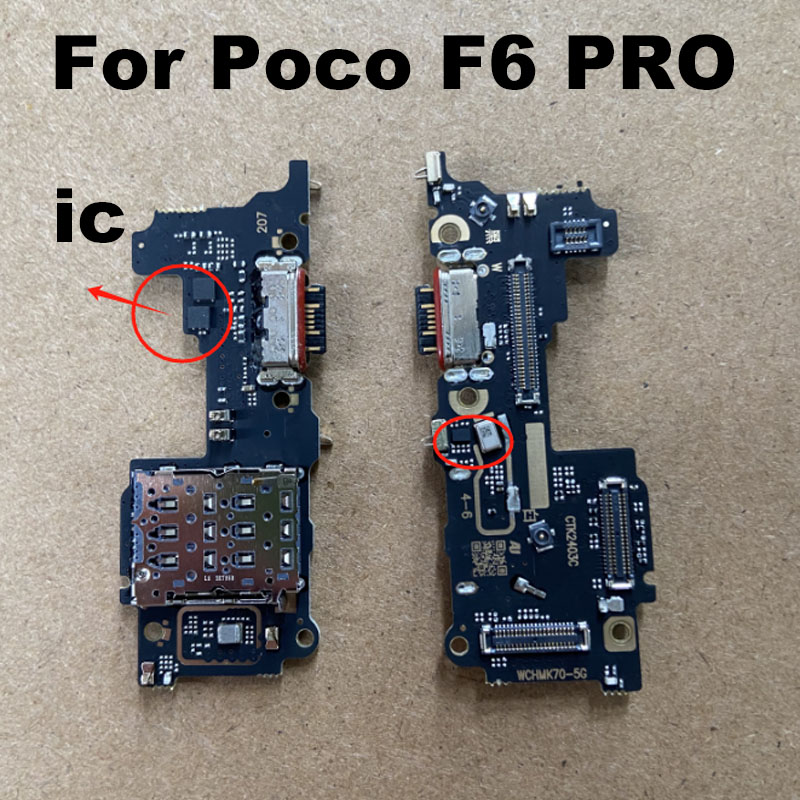 For Xiaomi Poco F6 Pro USB Charging Dock Port Mic Microphone Connector ...