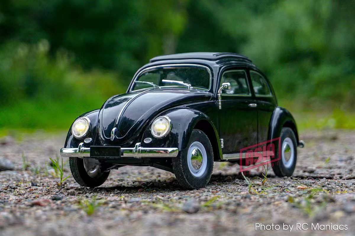 CXD 1/16 D62mini Full Scale Remote Control Car RC CAR Retro Beetle 1950 ...